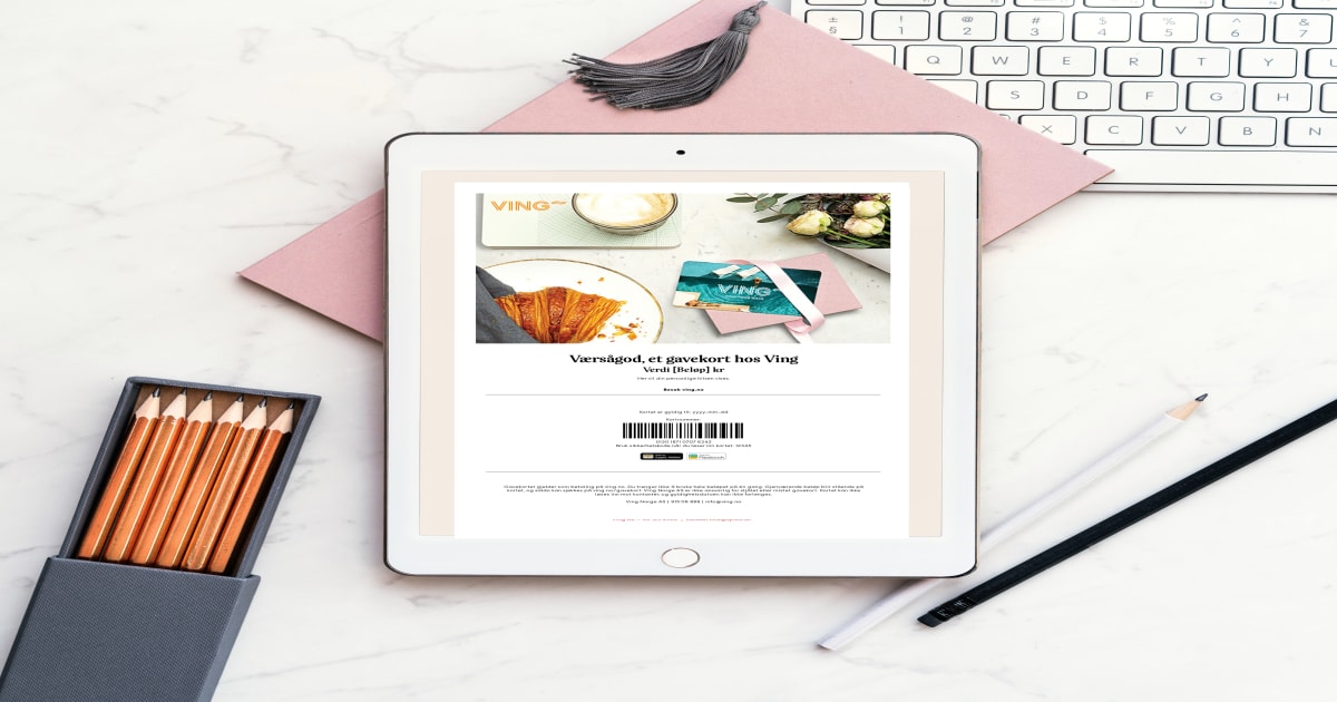 Vilkår for gavekort | Ving